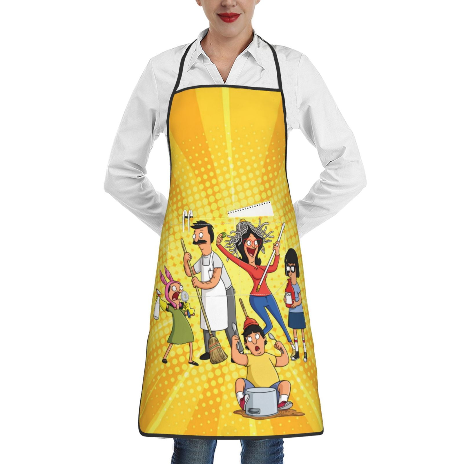 Family Cartoon Bob's Burgers Waterproof Apron Home Decor Kitchen ...