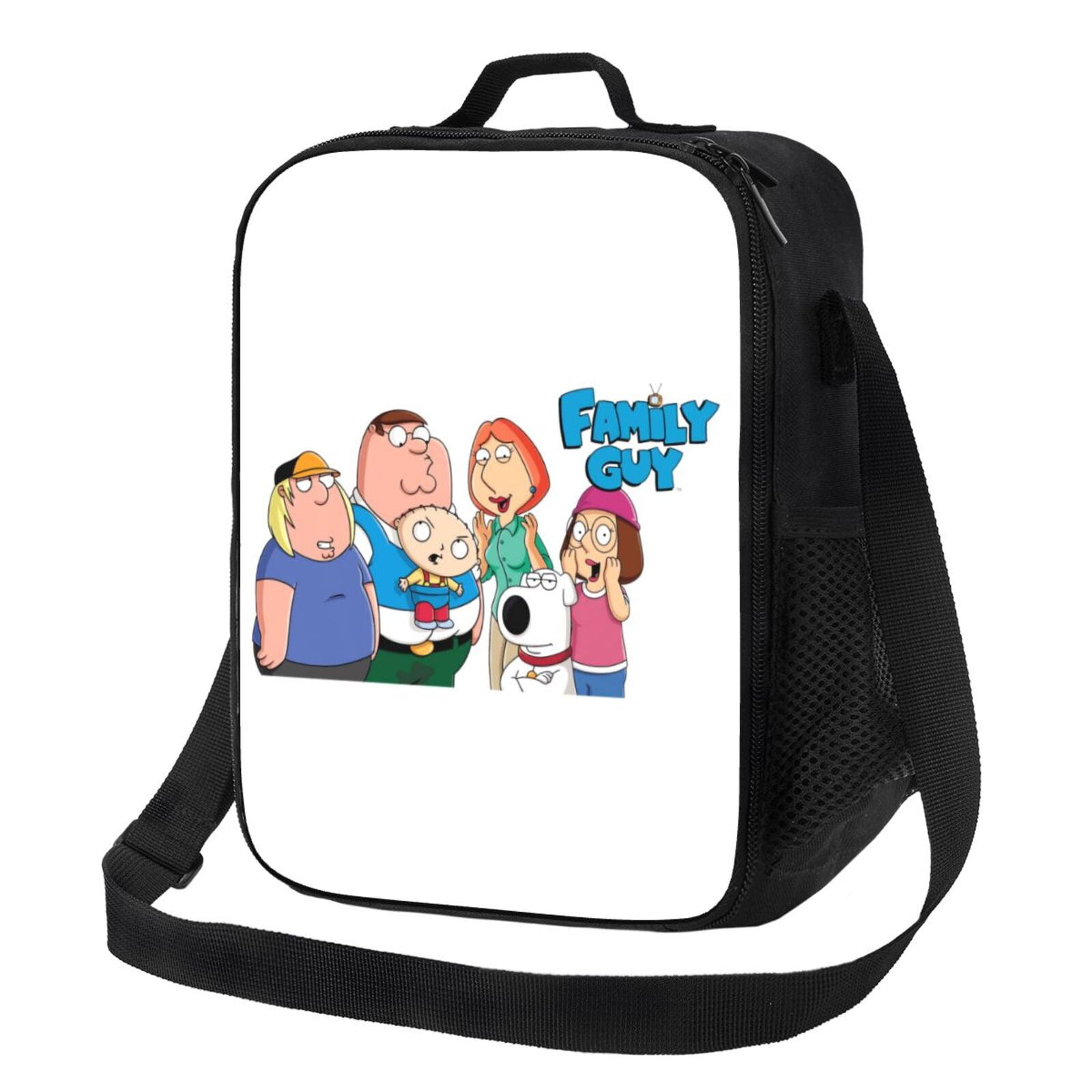 Family Cartoon Guy Lunch Box Insulated Meal Bag With Handle Work Picnic ...