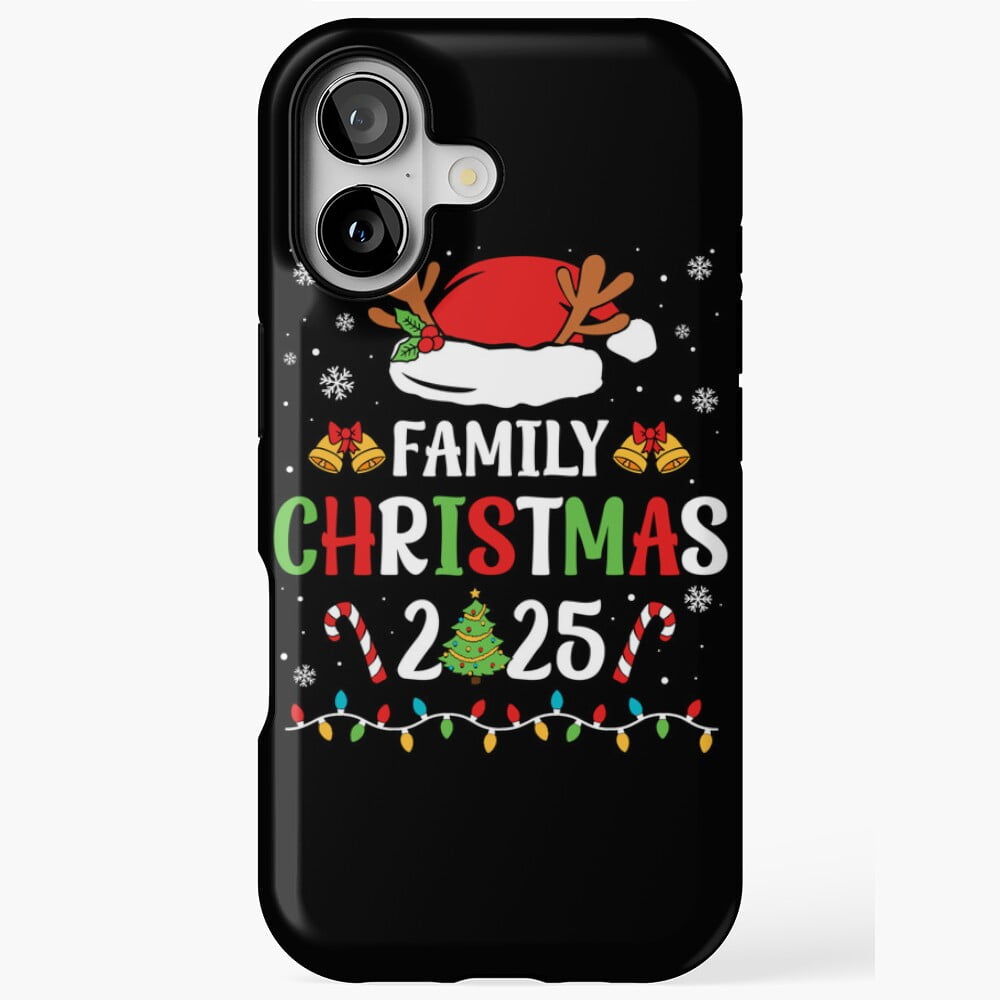 Family Christmas 2025 Hat Light Pajama iPhone 17 through 11 Pro Max ...