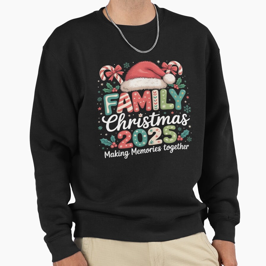 Family Christmas 2025 Matching Group Retro Vintage Funny Graphic ...