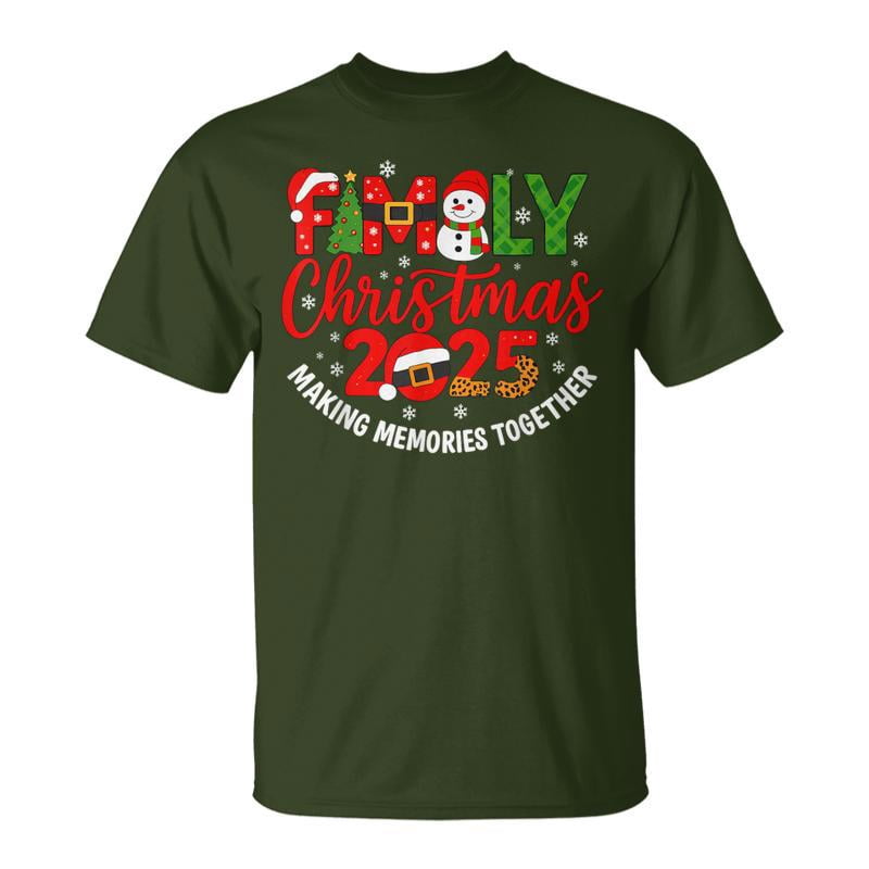 Family Christmas 2025 Matching Outfit Santa Festive Spirit TShirt ...
