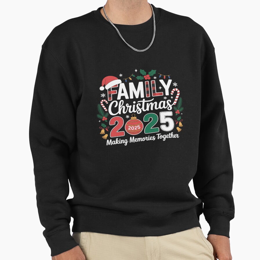 Family Christmas 2025 Matching Squad Retro Vintage Funny Graphic ...