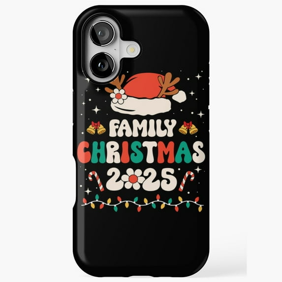 Family Christmas 2025 Squad Elf Funny iPhone 17 through 11 Pro Max Case ...