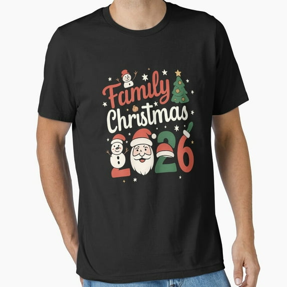 Family Christmas 2026 Fun Design Holiday Party Top Unisex T-Shirt up to ...