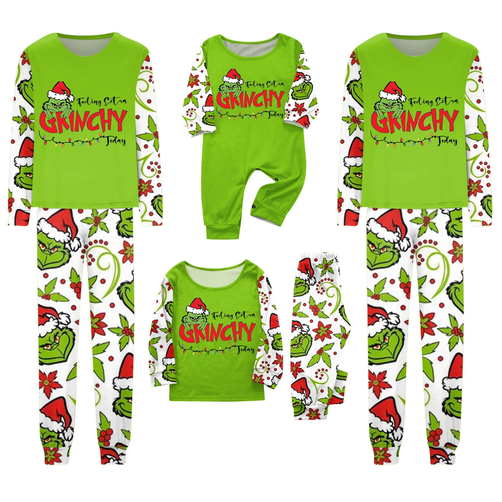 Family Christmas Grinnmch Pjs Matching Sets - Merry Christmas Gri'nch ...