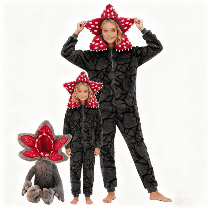 Family Christmas Pajamas Matching Sets Stranger Flower Things ...