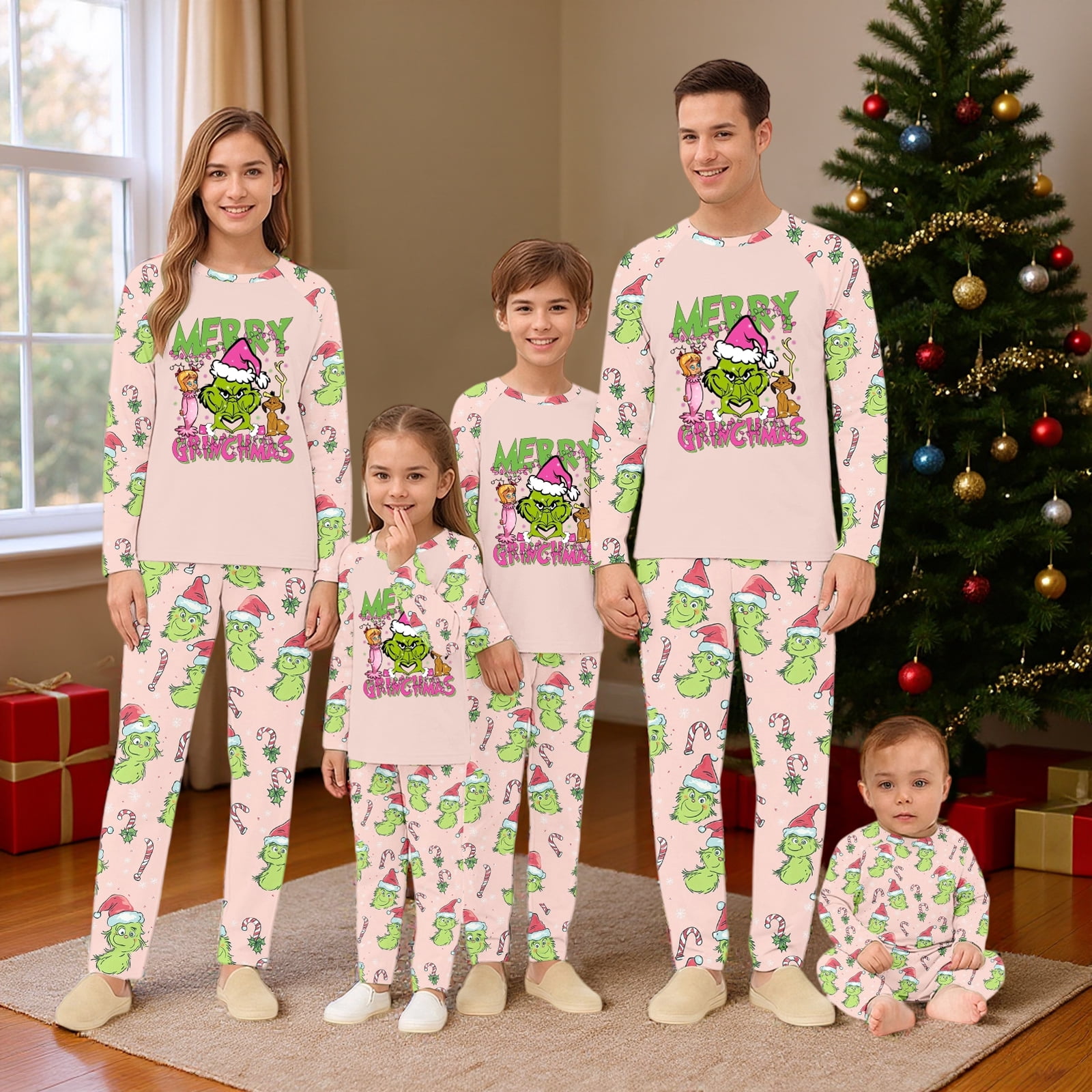 Family Christmas Pajamas, Pijamas De Navidad Para Familia 2025, Holiday ...