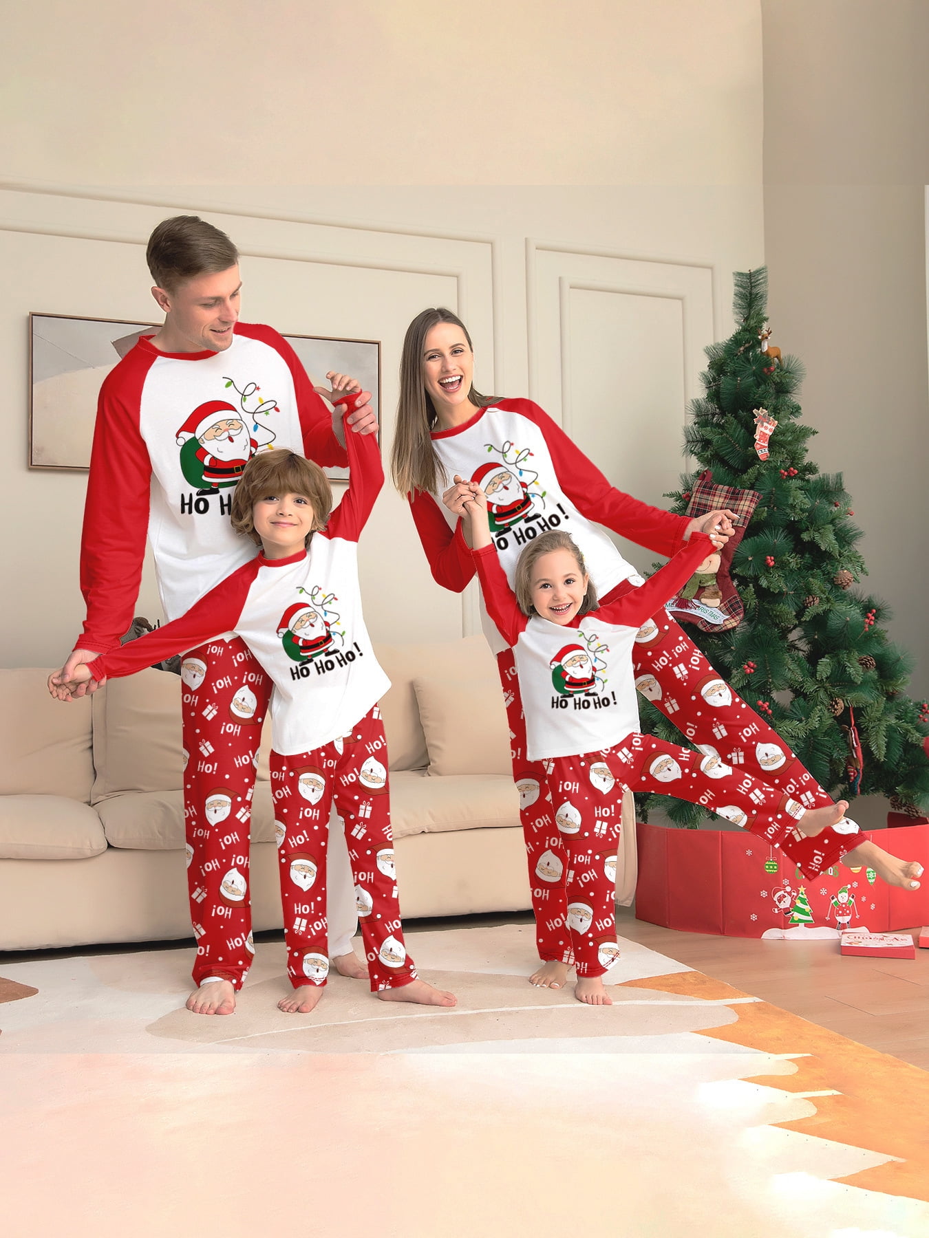 Family Christmas Pajamas, Syphoria 1PC Mens Christmas Pajama Set Long ...