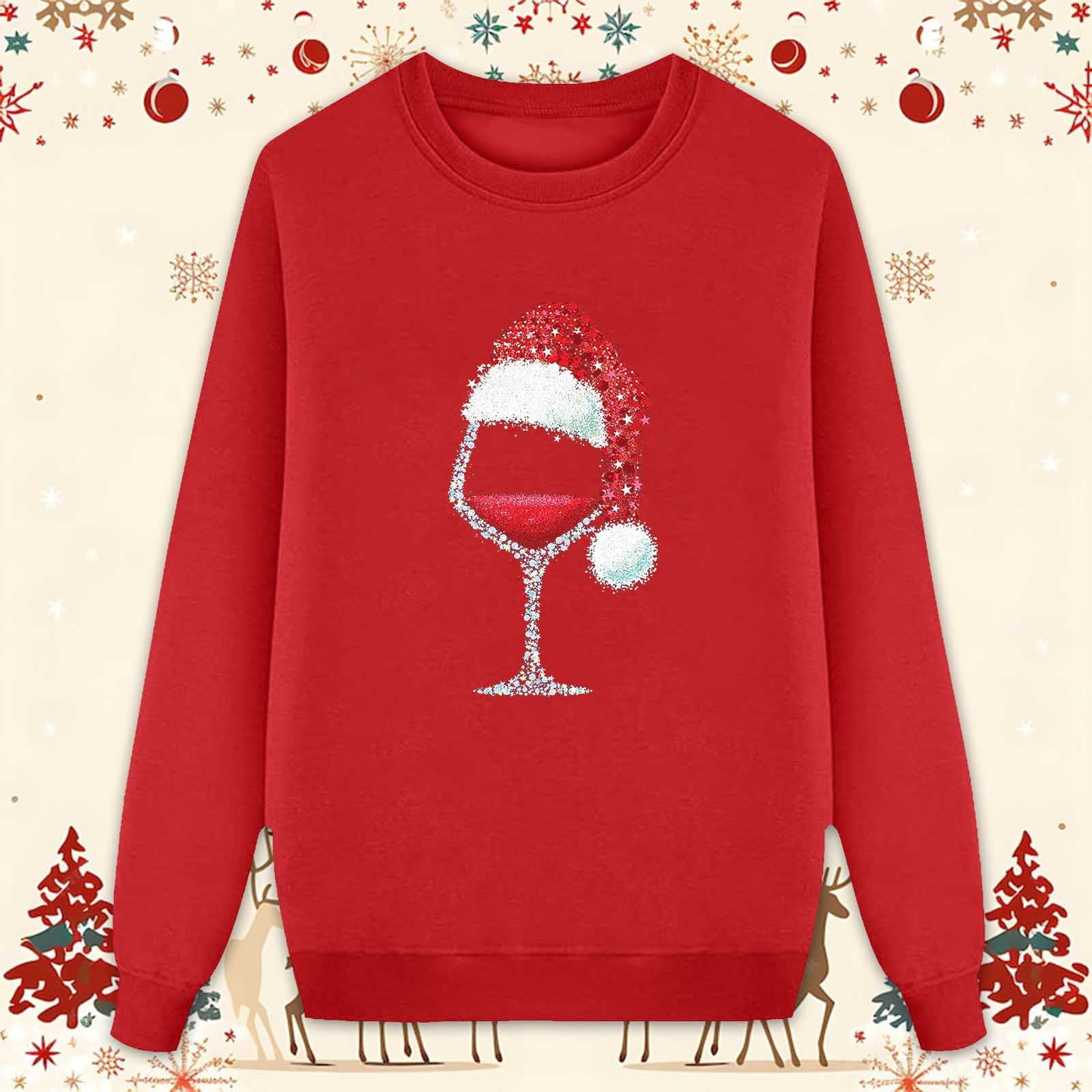 Family Christmas Sweaters Cotton Merry Christmas Couples Sweatshirts ...