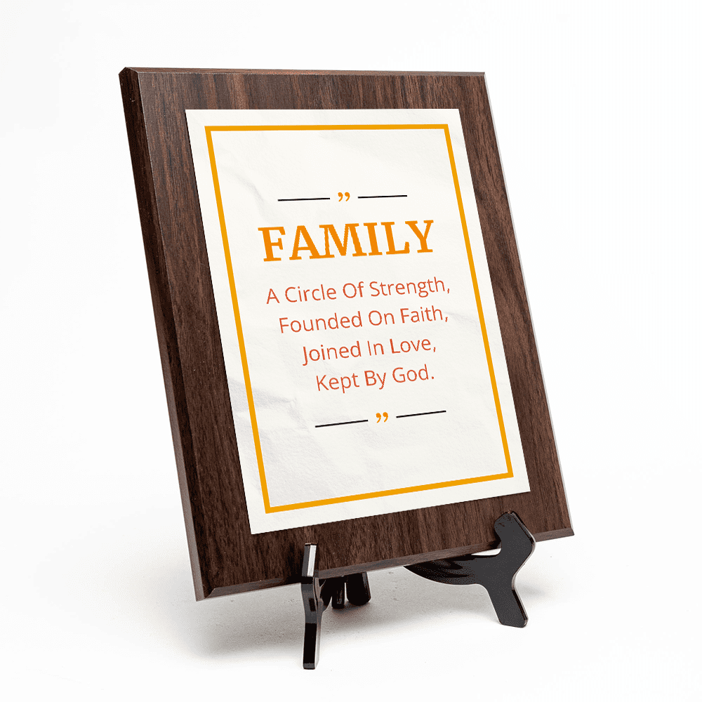 Family A Circle Of Strength, Founded On Faith, Joined In Love, Kept By ...