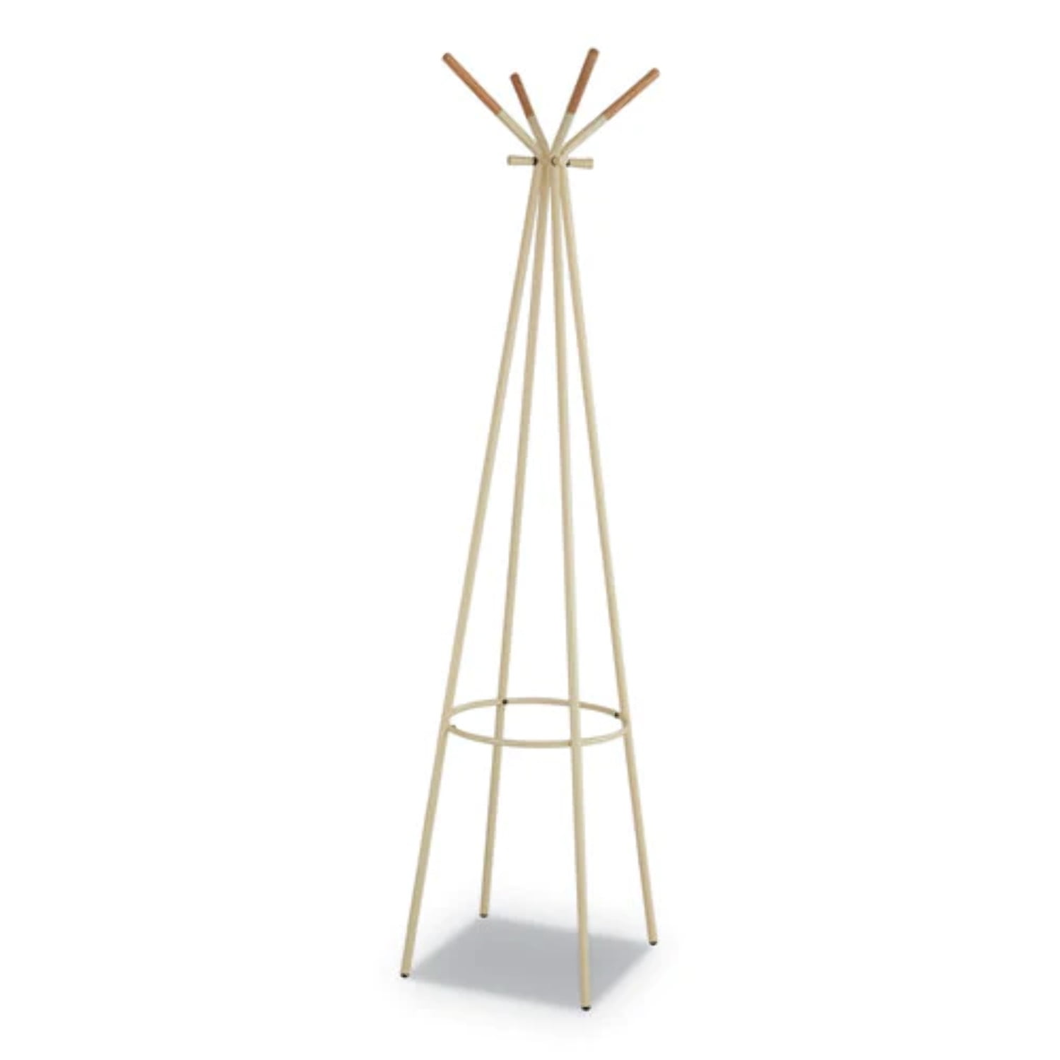 Family Coat Rack, 4 Garments, 16.5w X 16.5d X 72.75h, Cream - Walmart.com