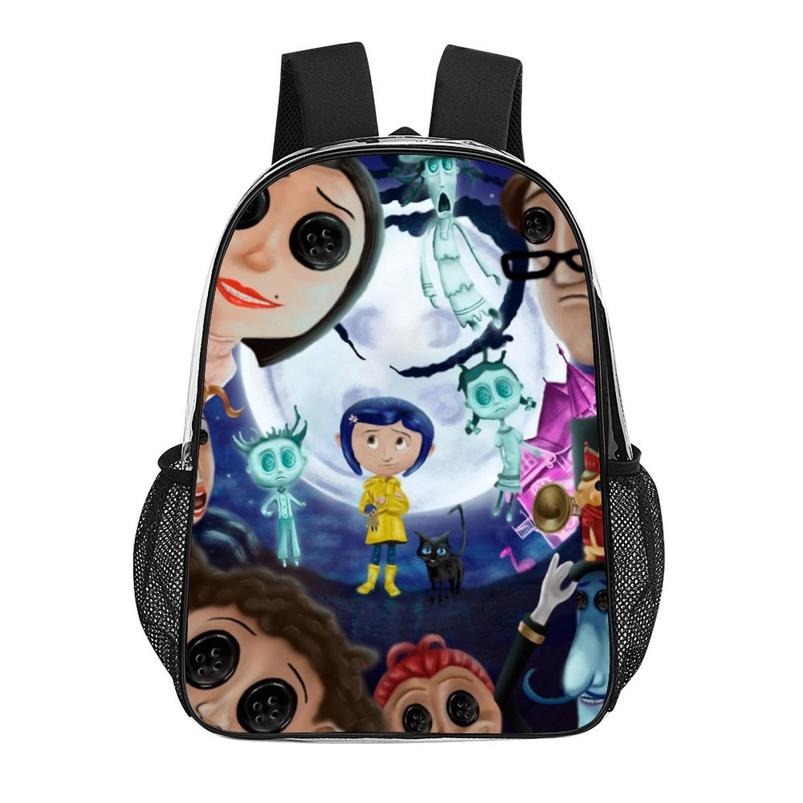 Family Coraline Clear Backpack Laptop Daypack School Bookbag Large ...