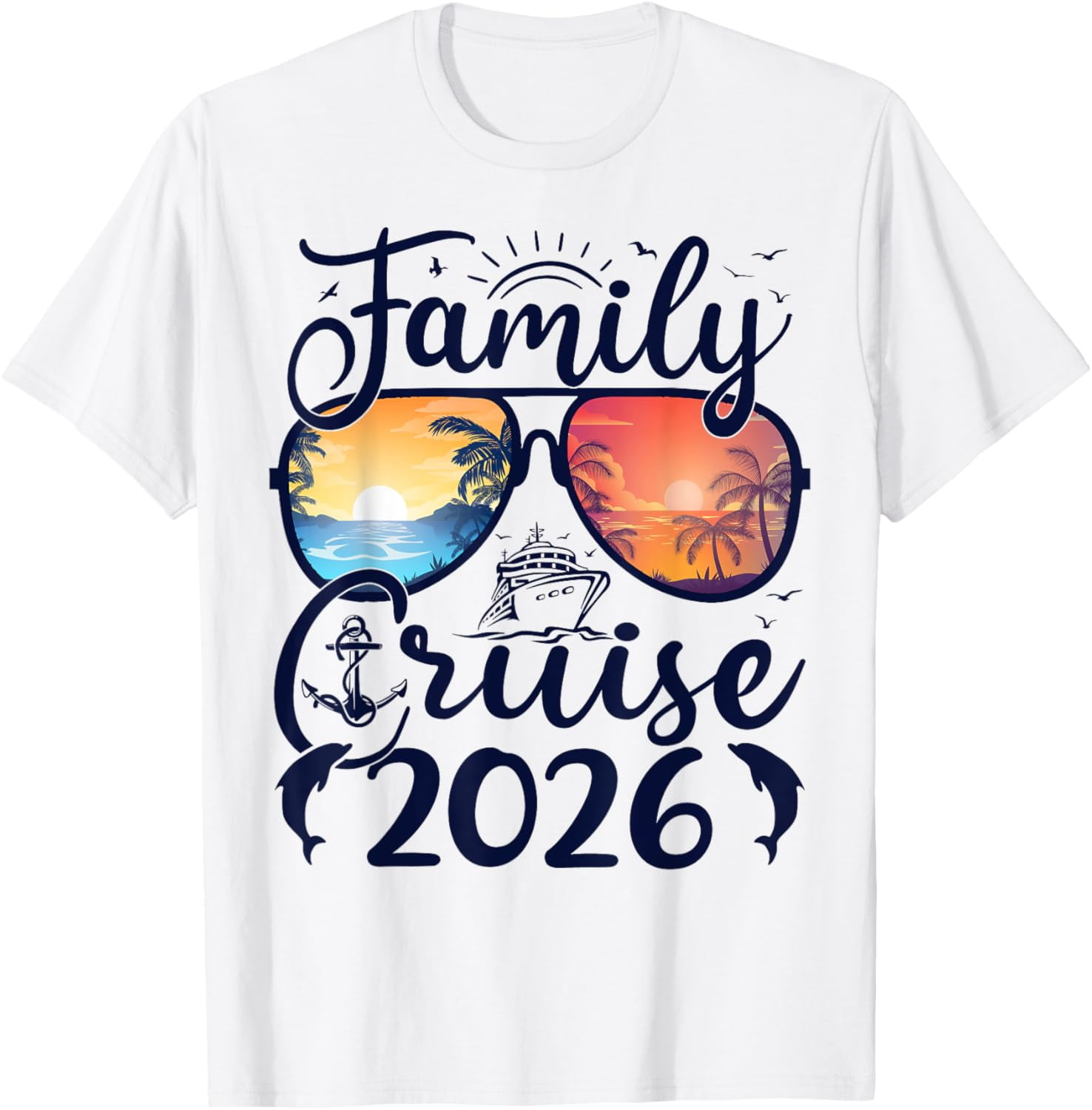 Family Cruise 2026 Summer Vacation Matching Family Cruise T-Shirt ...