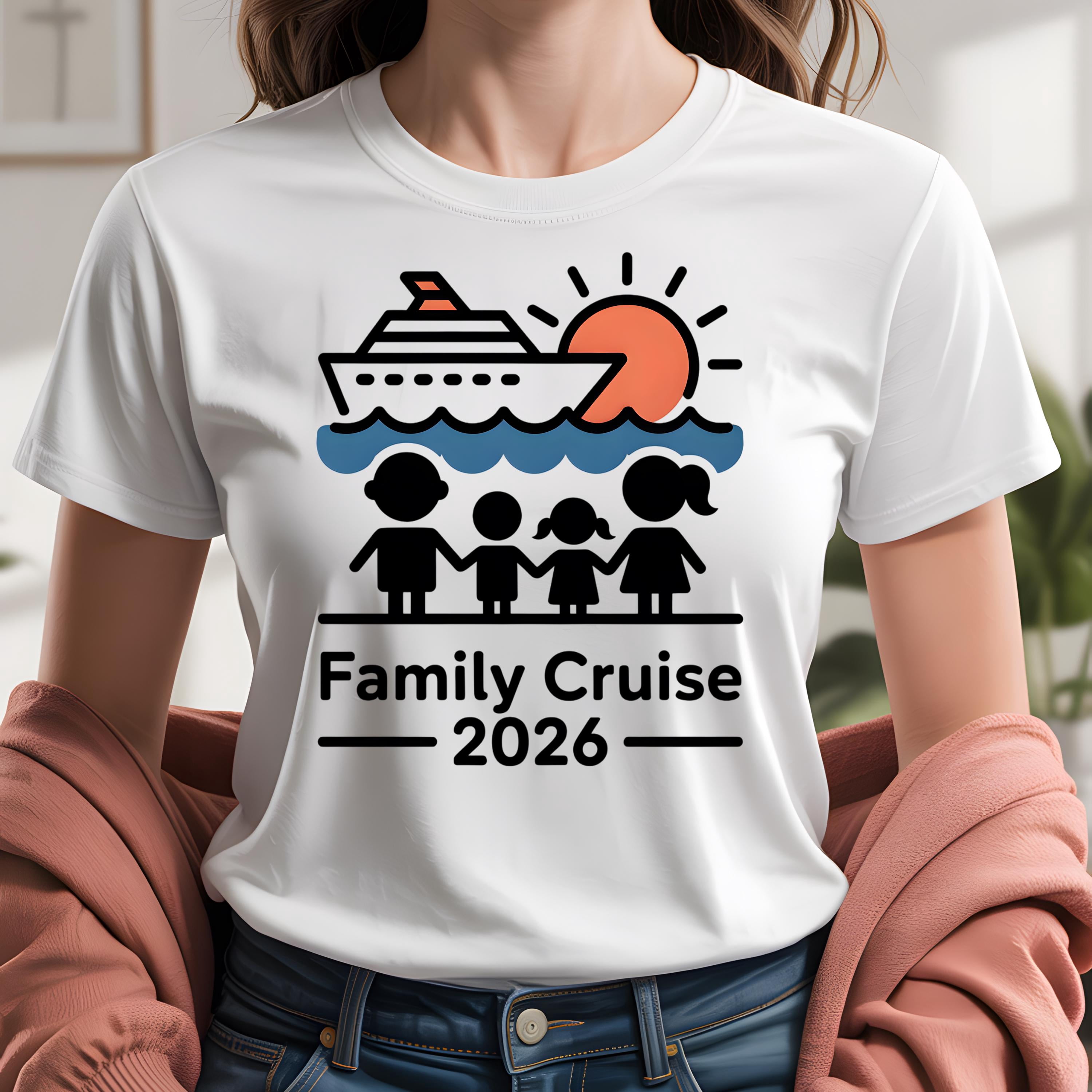 Family Cruise 2026 T-Shirt: Tropical Matching Vacation Tee - Walmart.com
