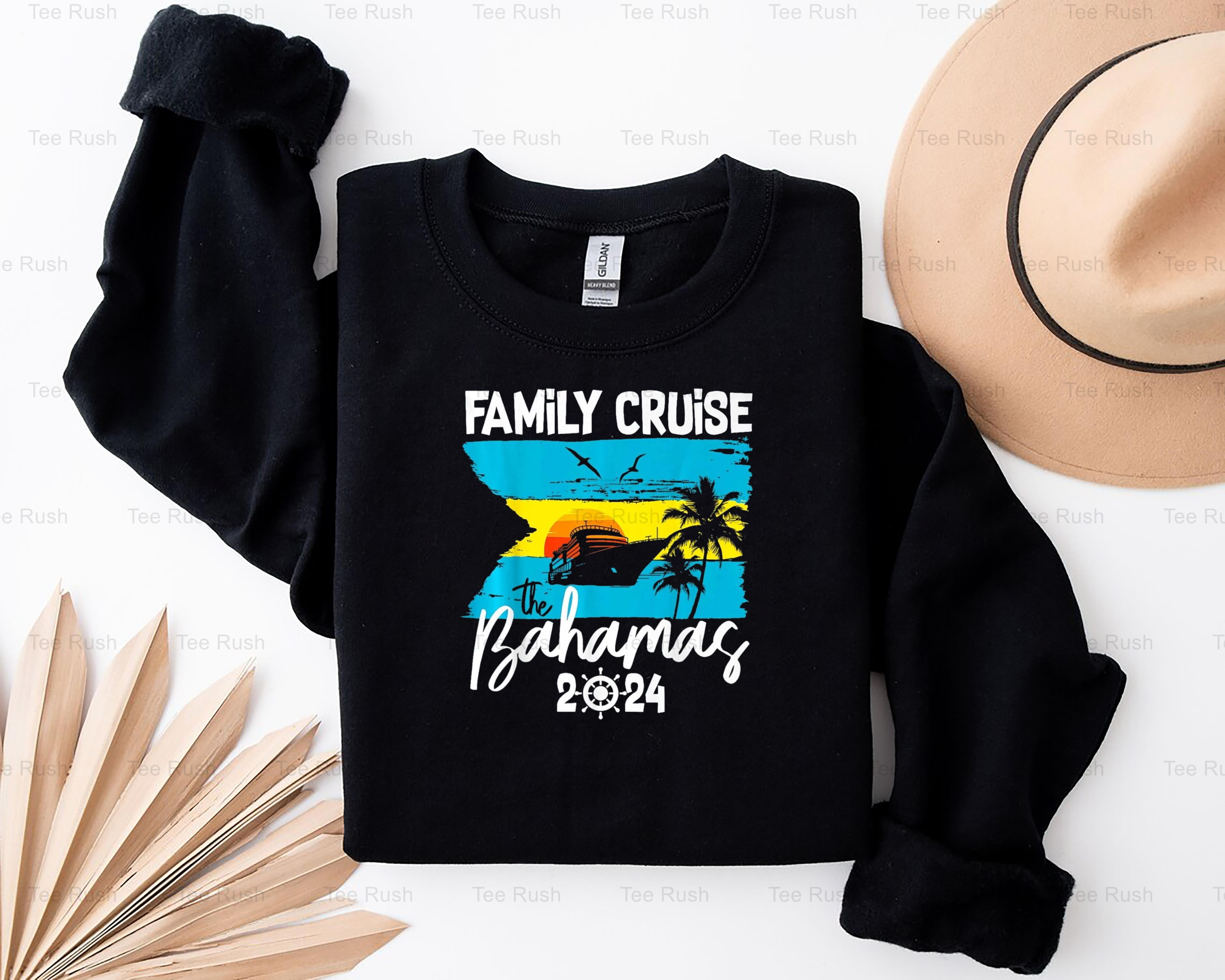Family Cruise Bahamas 2024 Flag Summer Gift Funny Vacation Trip ...