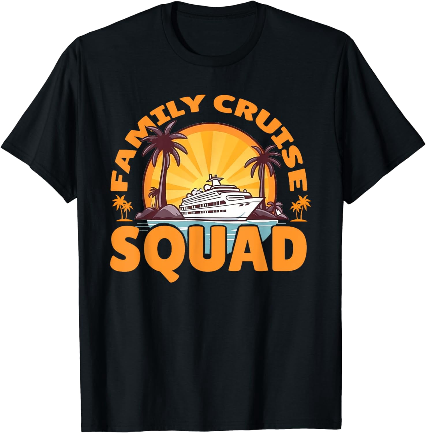 Family Cruise Squad Family Travel Retro Cruise Squad T-Shirt - Walmart.com