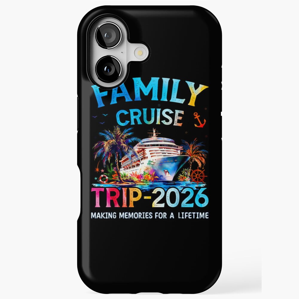 Family Cruise Trip 2026 Funny Matching Vacation iPhone Case 17 to 11 ...
