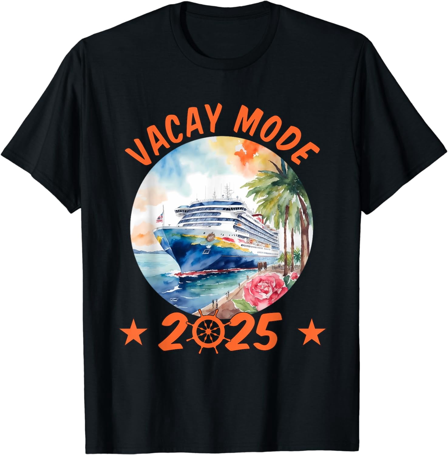 Family Cruise Vacay Mode 2025 Travel Cruising Crew T-Shirt - Walmart.com