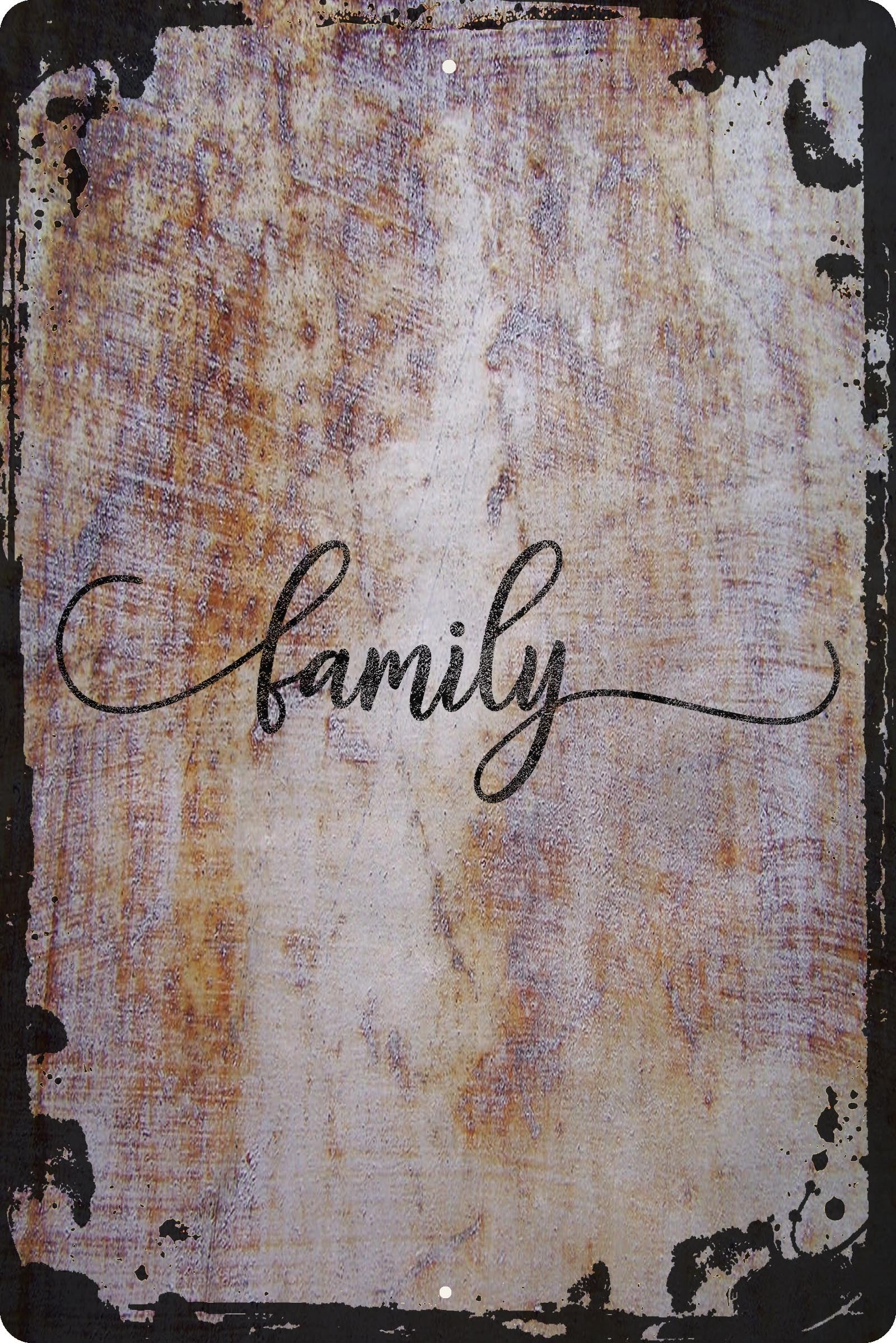 Family Cursive Font Calligraphy Home Parents Love Mom Kids Beige Wall ...