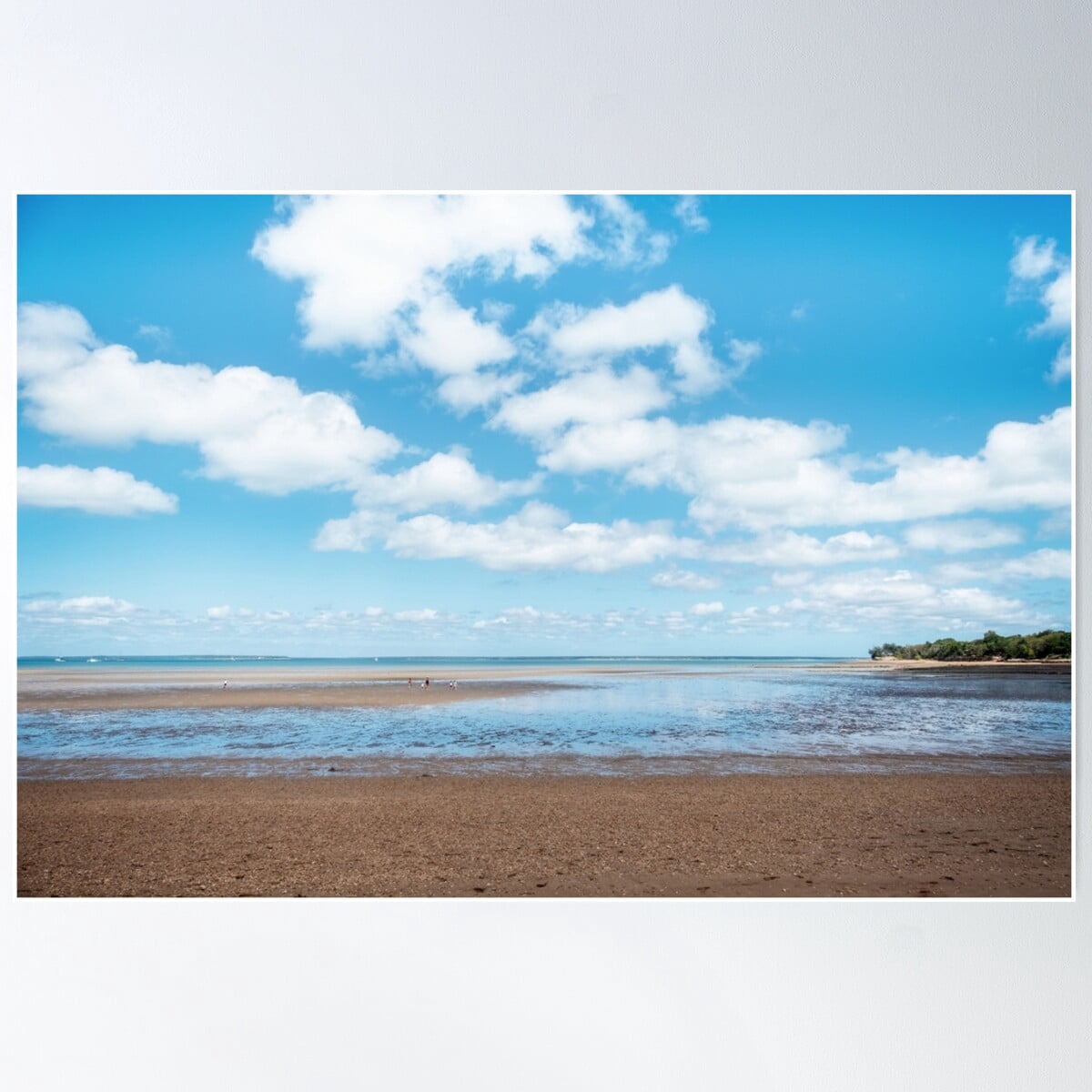 Family Day On The Foreshore Poster Wall Art, Modern Wall Decor For ...