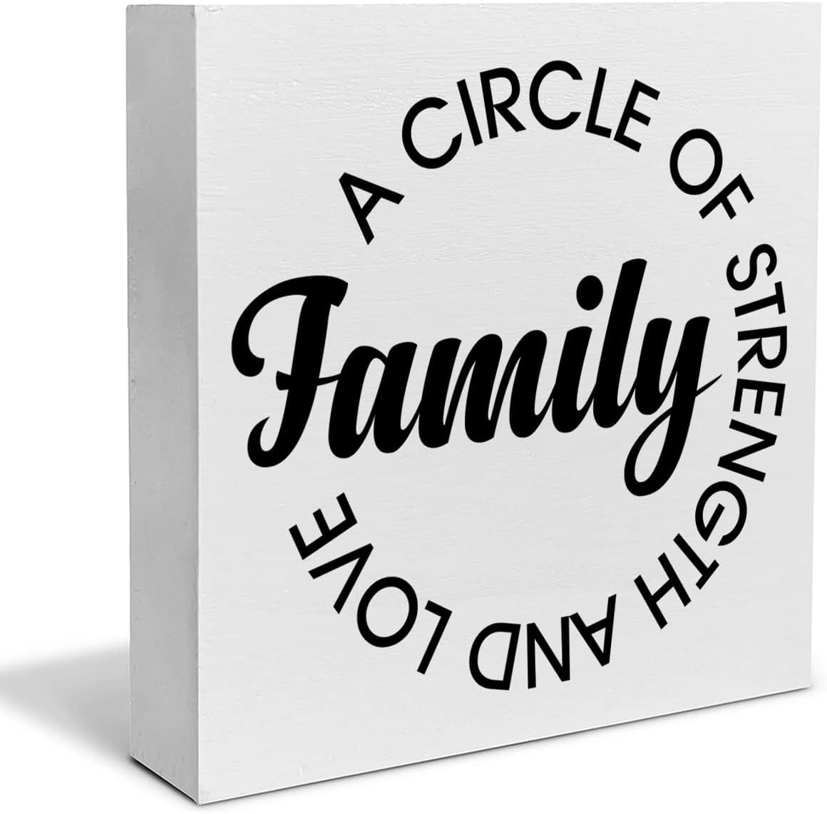 Family Decorative Wooden Box Sign Family a Circle of Strength and Love ...