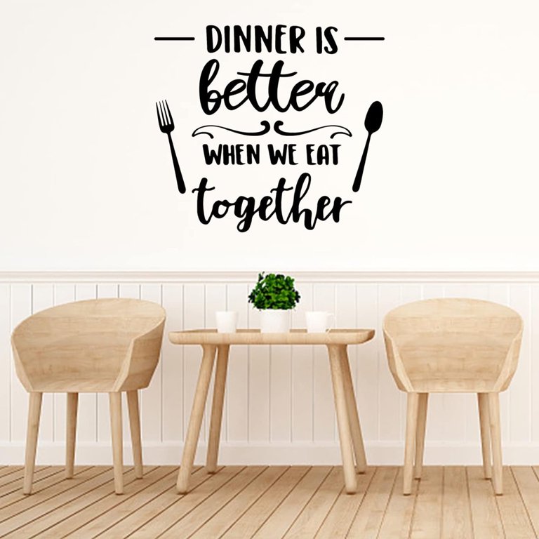 Wall Decals Quotes Family Room Time Around The Table Kitchen Stickers ...