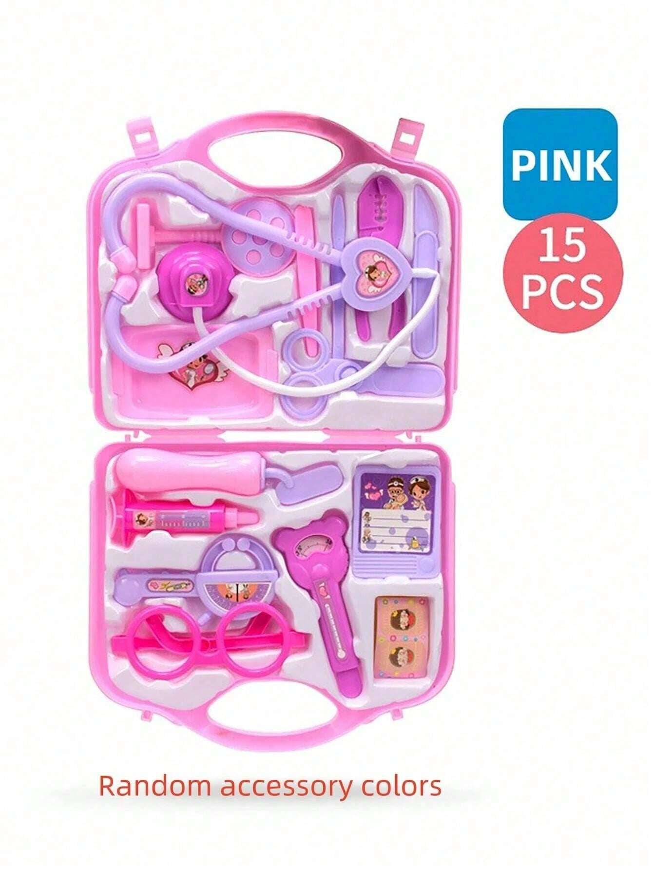 Family Doctor Equipments Box Multi Color For Girls Pretend Playset for ...