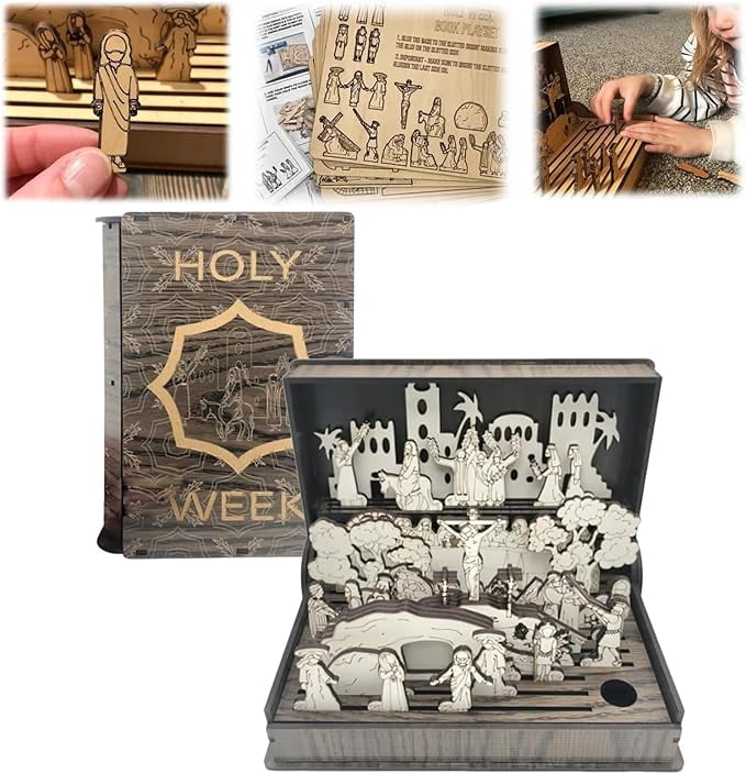 Family Easter Holy Week Gift, DIY Easter Book Kit, Easter Resurrection ...