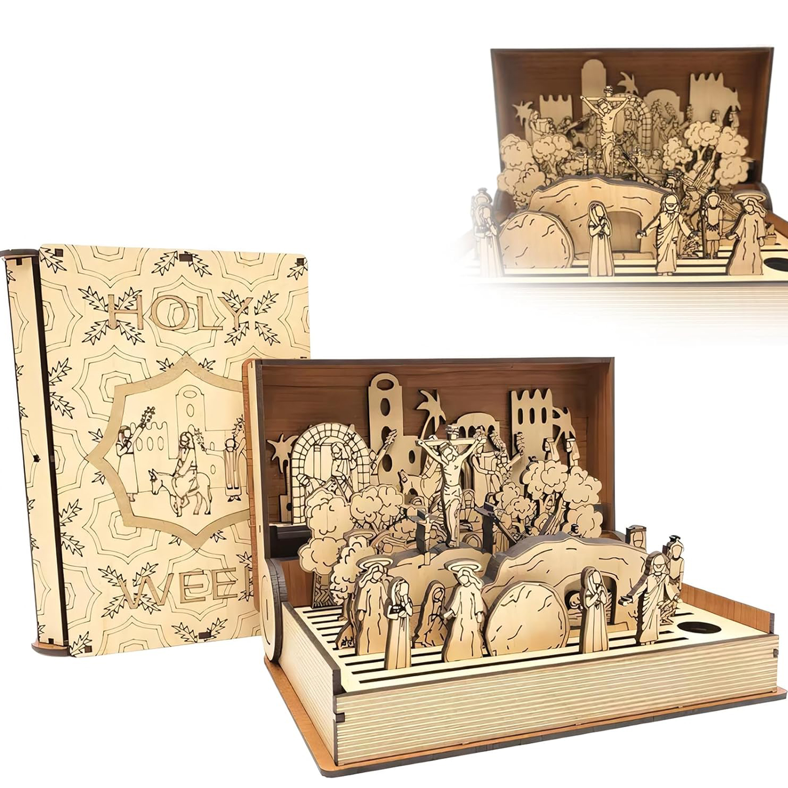 Family Easter Holy Week Gift, Easter Resurrection Scene Decor - Walmart.com