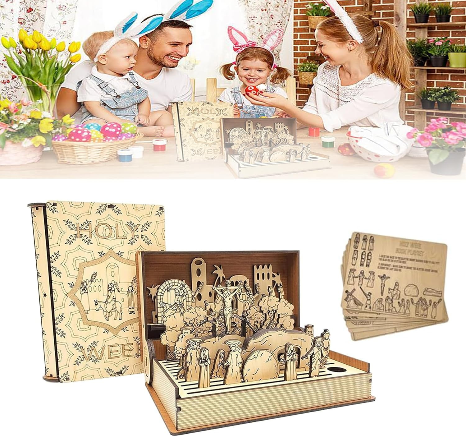 Family Easter Holy Week Gift, Unique Easter Resurrection Scene Decor ...