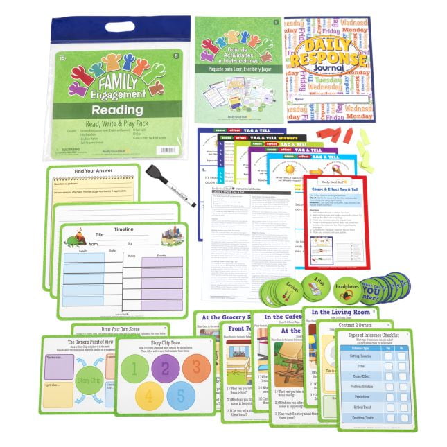 Family Engagement Reading - Read, Write and Play Pack - Fifth Grade ...