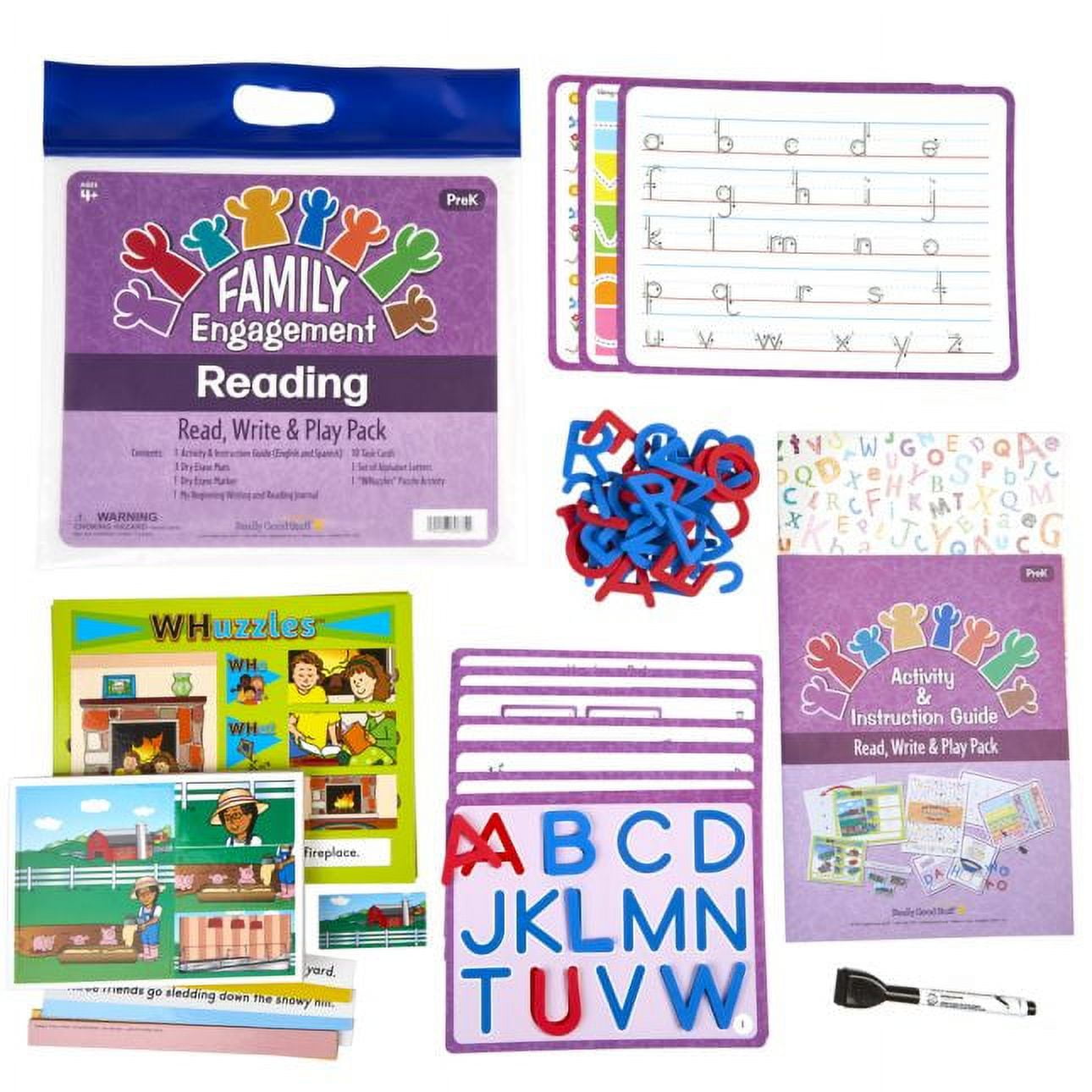Family Engagement Reading - Read, Write and Play Pack - PreK - Walmart.com