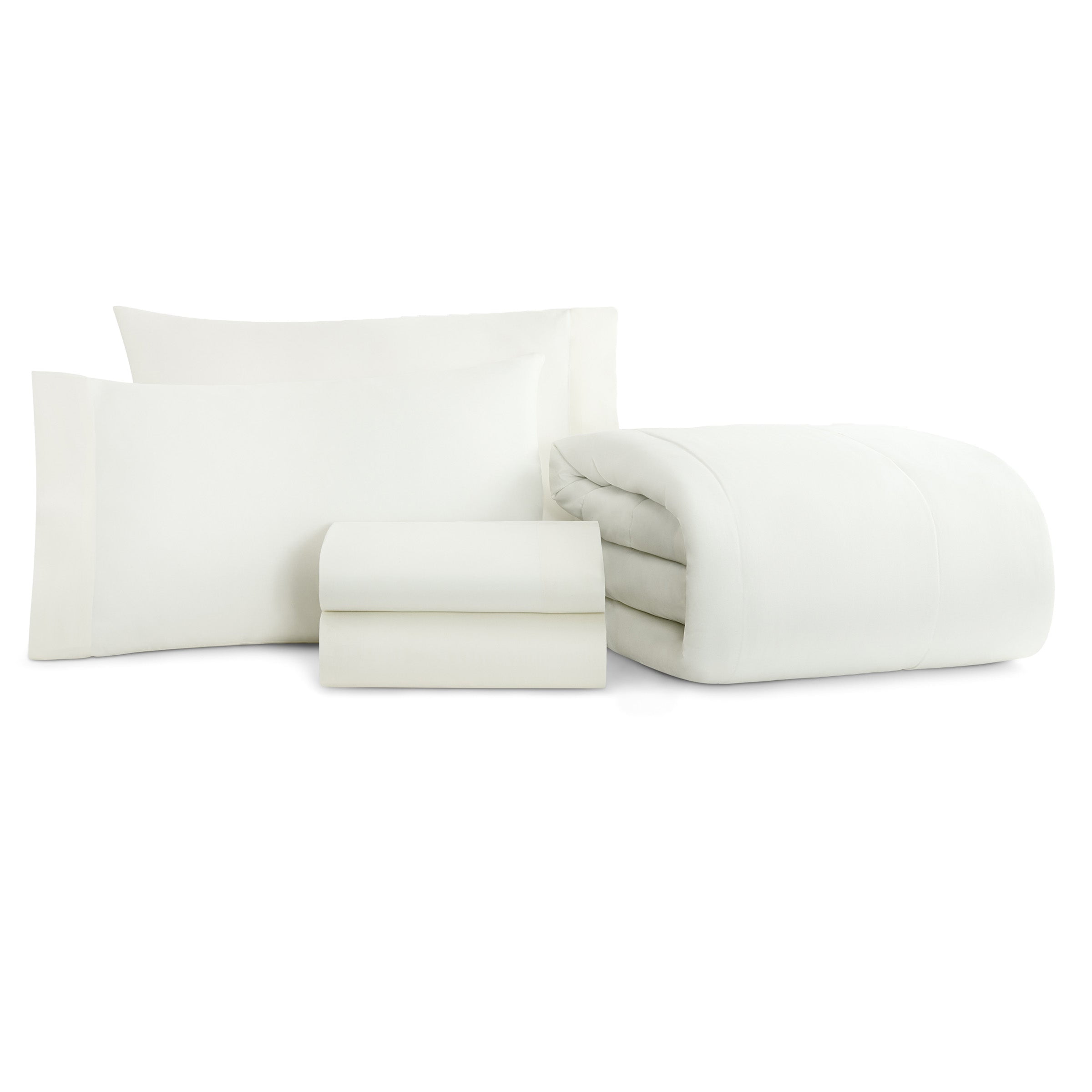 Arkwright Family Essentials Bed in Bag 5 Piece Set - Twin - White ...