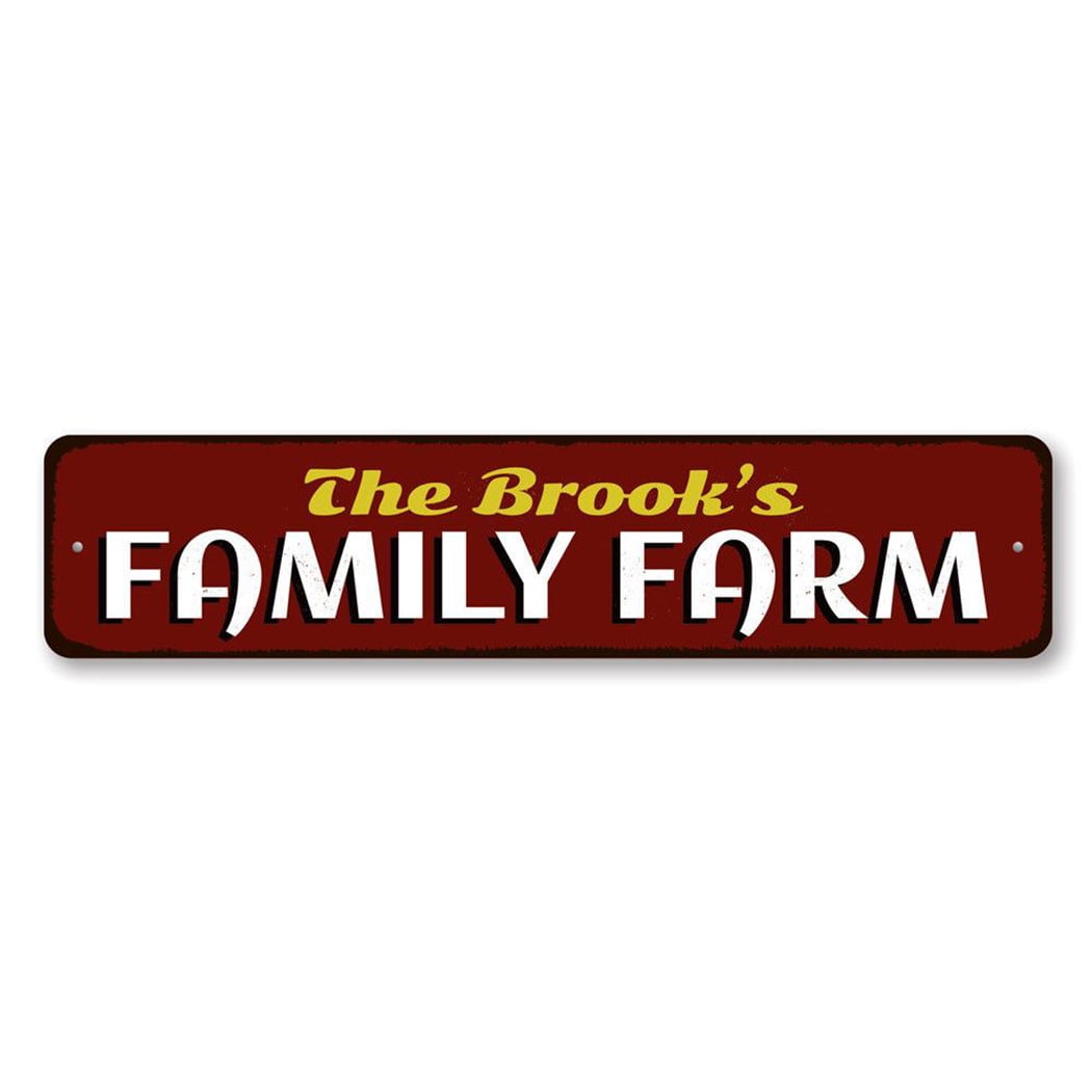 Family Farm Sign, Generational Name Sign, Farmstead Decor, Country ...