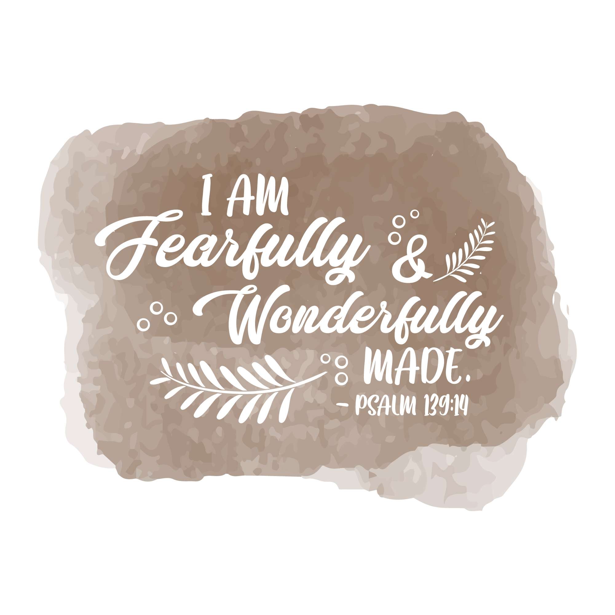 Family Fearfully & Wonderfully Made Loving Quote Wall Decal Decoration ...