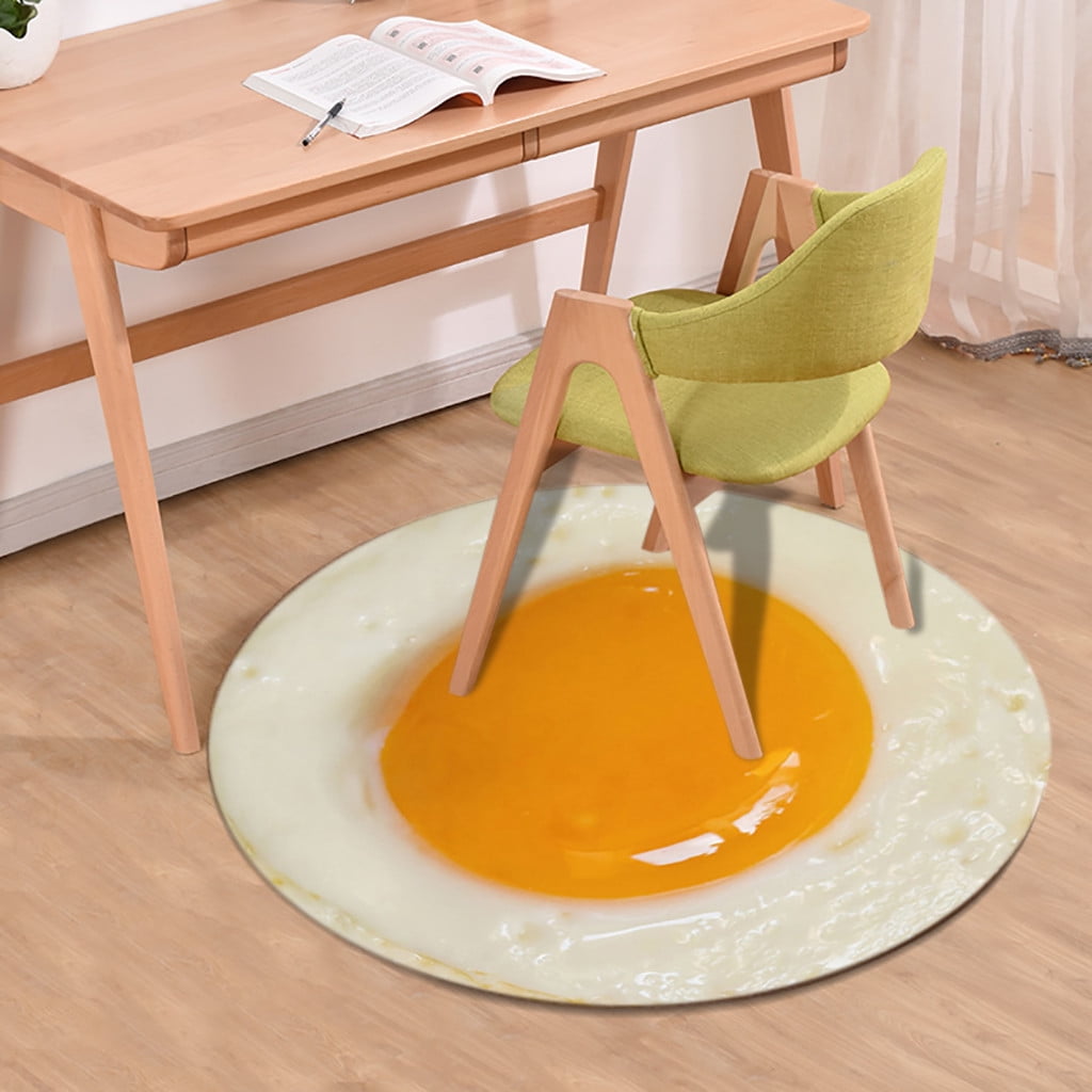Family Food Chair Cushion Office Chair Mat, Round Floor Mat for Home ...