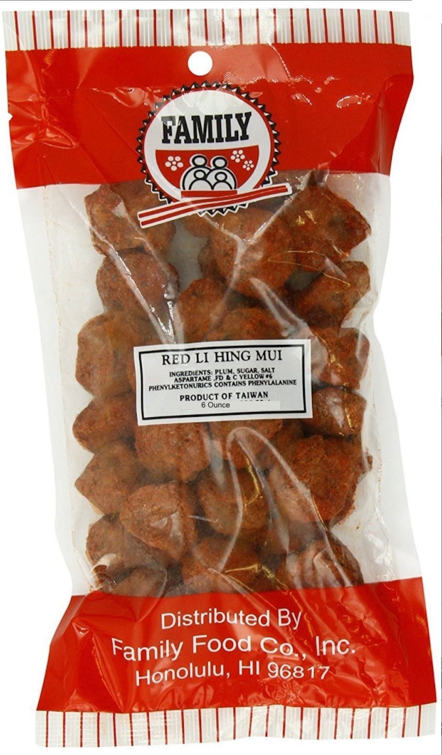Family Foods Red Li Hing Mui, 8 Oz. - Walmart.com