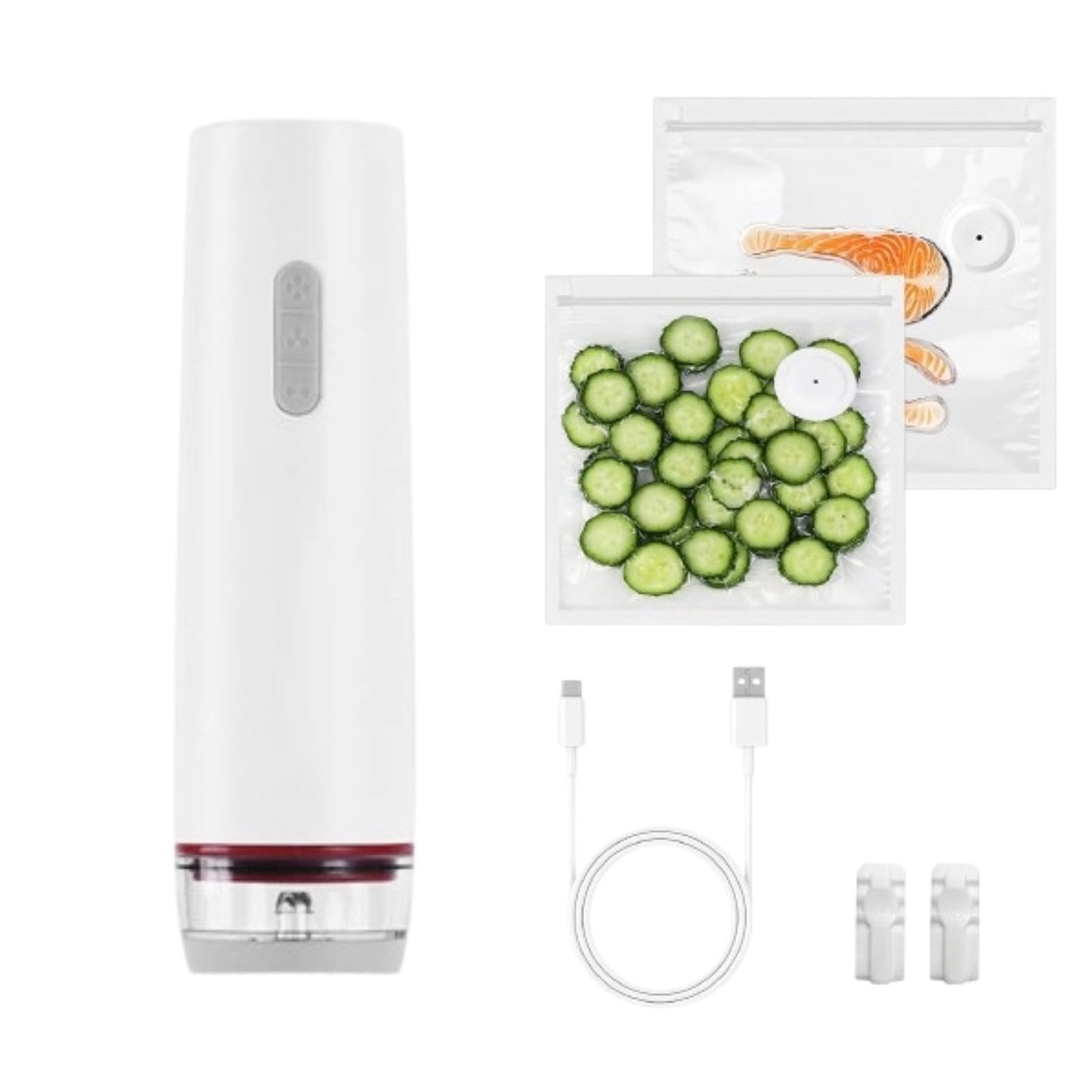 Family-Friendly Handheld Vacuum Sealer, Mini Rechargeable Food Sealer ...