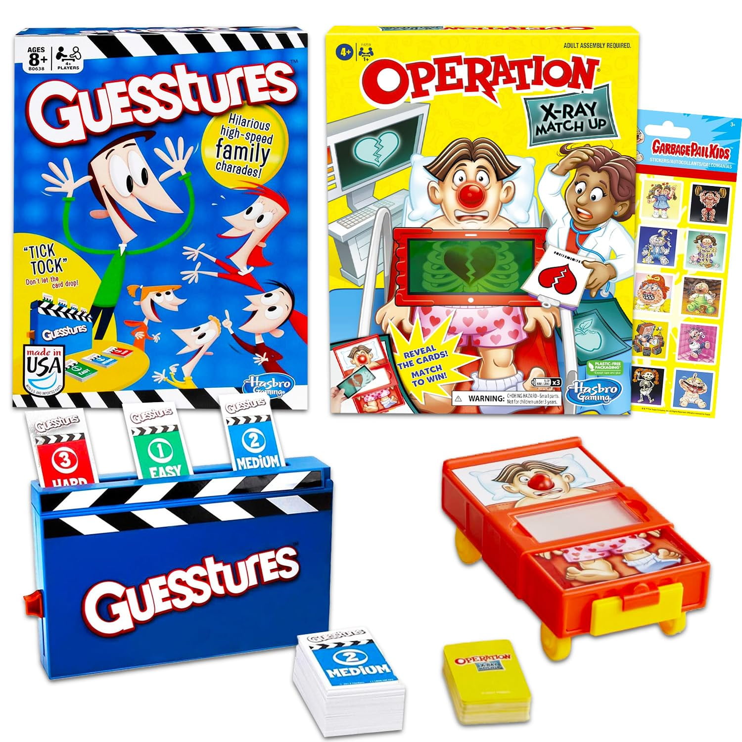 Family Friendly Party Games MMF7 Set - Party Board Games for Kids ...