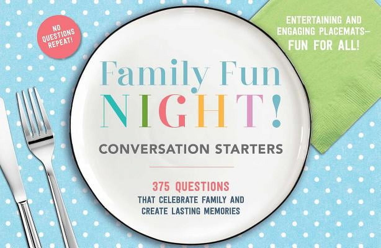 Family Fun Night Conversation Starters Placemats - Walmart.com