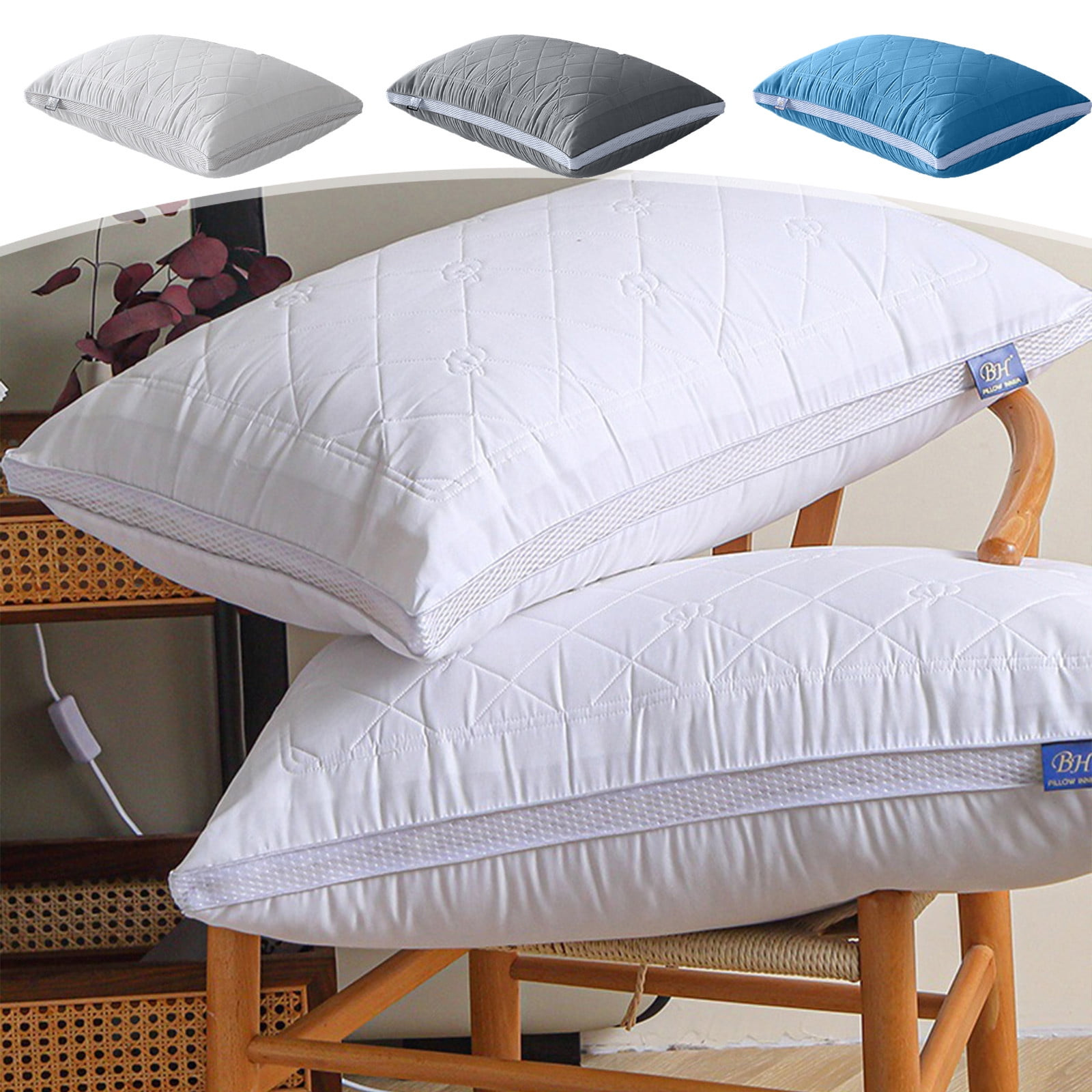 Family Gifts Hotel-grade Pillow Core Soft And Supportive Bed Pillow ...