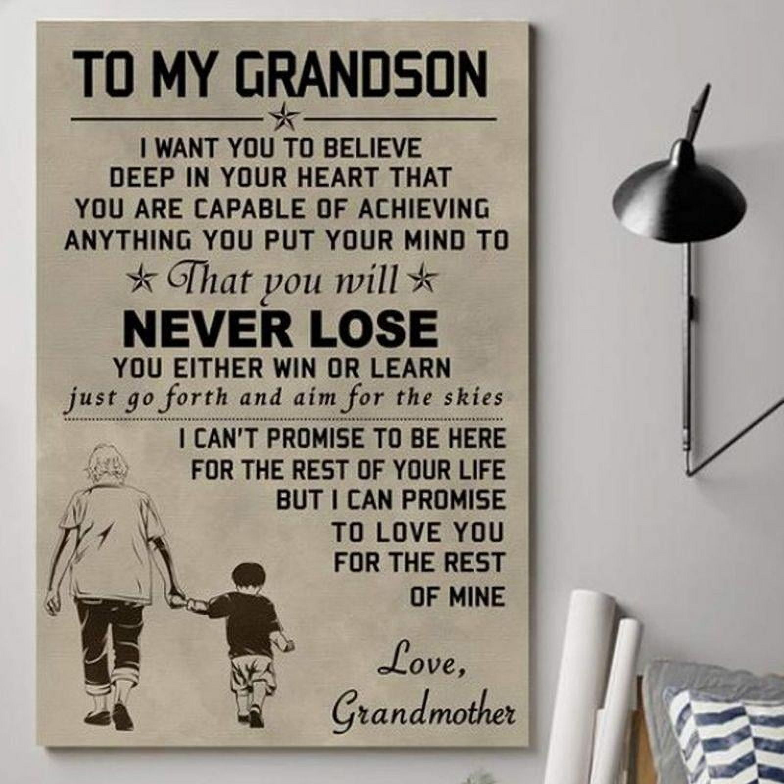 Family Grandmother To Grandson Never Lose This Beautiful Is A For Your ...