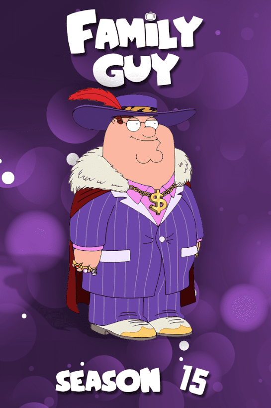 Family Guy 1999 Poster 24x36 - Season 15, Outrageous Animated Comedy ...