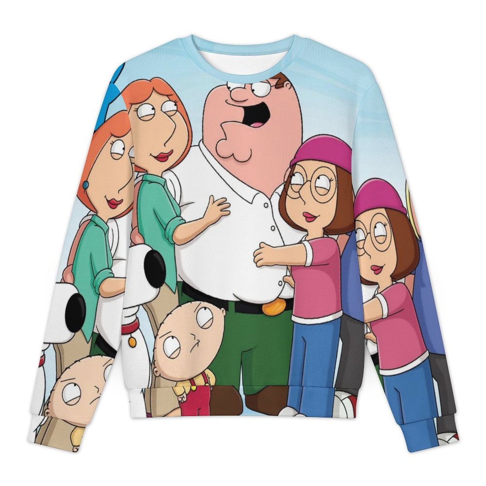 Family Guy Animated Adult Sweater Loose Fitting Pullover Fashion 3D ...