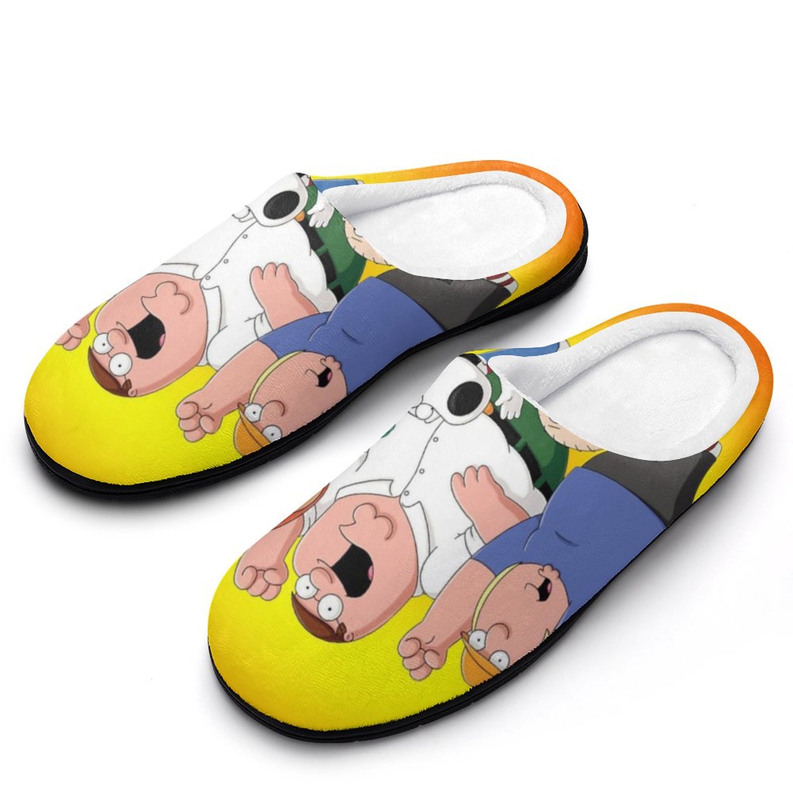 Family Guy Animated Fuzzy Cotton Slippers For Mens Winter Cotton ...