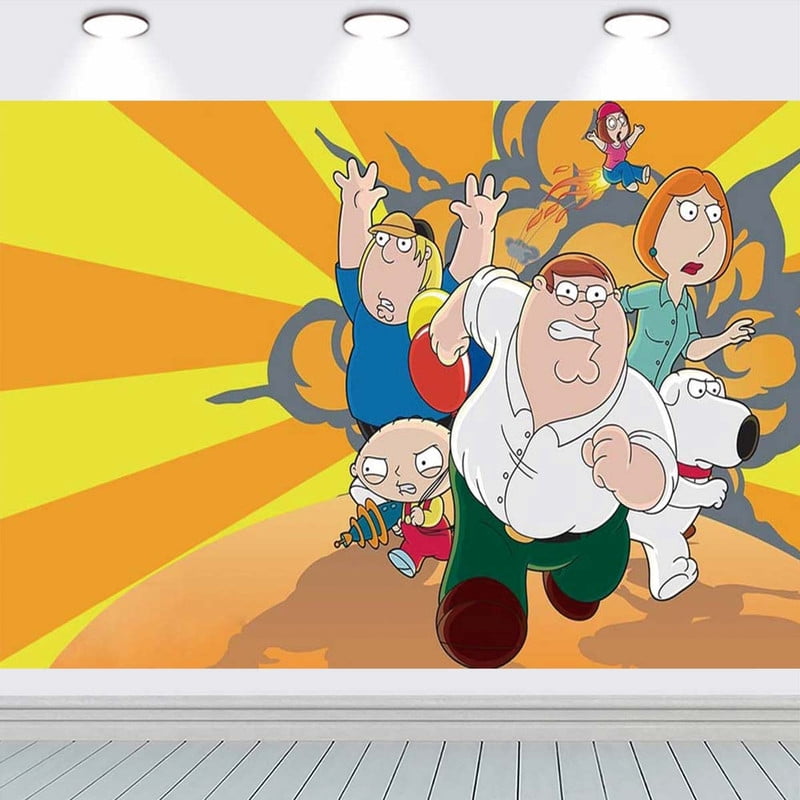 Family Guy Birthday Party Supplies Banner Backdrop Background Taspestry ...
