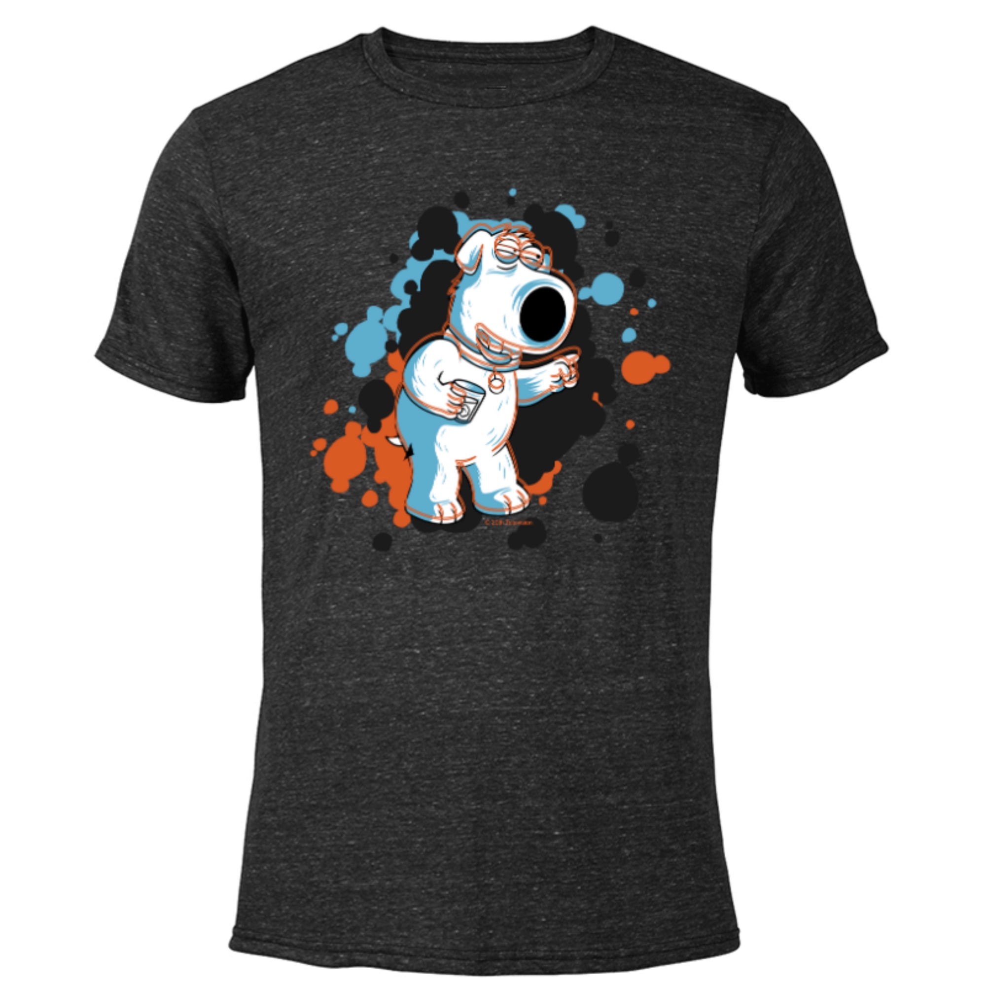 Family Guy Brian Social Butterfly - Short Sleeve Blended T-Shirt for ...
