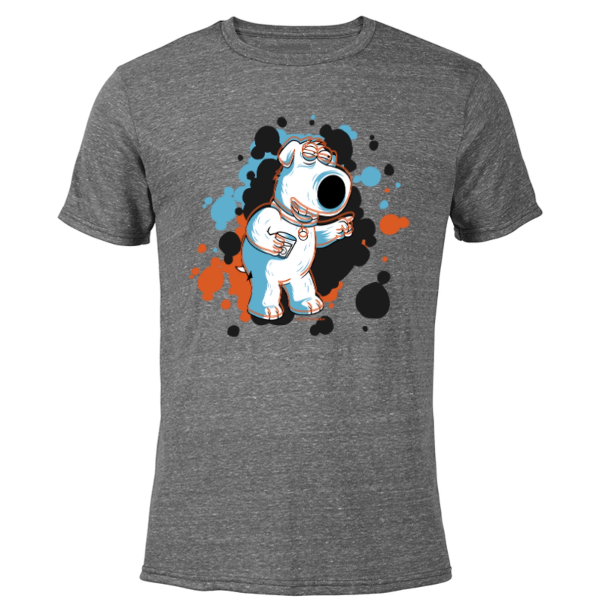 Family Guy Brian Social Butterfly - Short Sleeve Blended T-Shirt for ...