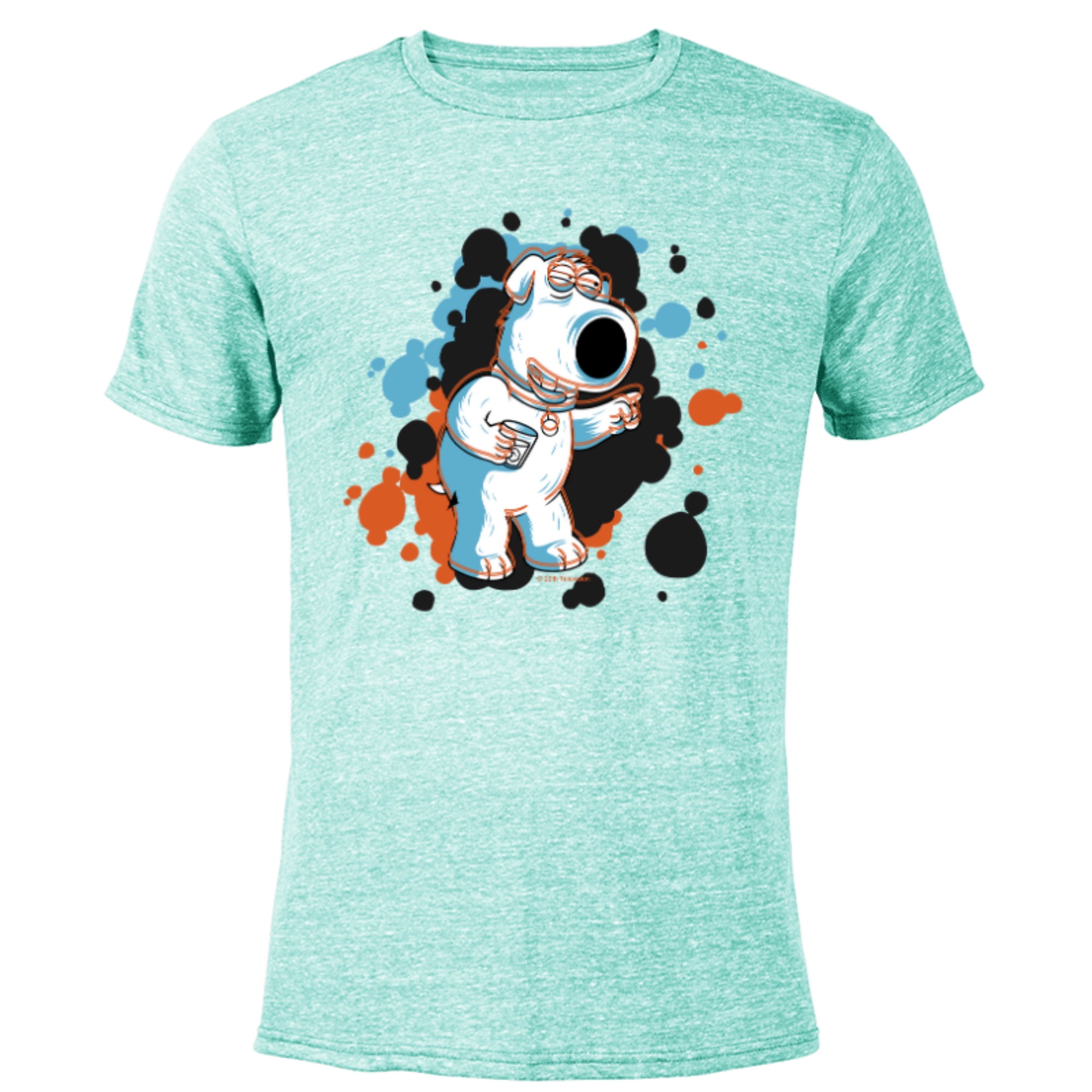 Family Guy Brian Social Butterfly - Short Sleeve Blended T-Shirt for ...