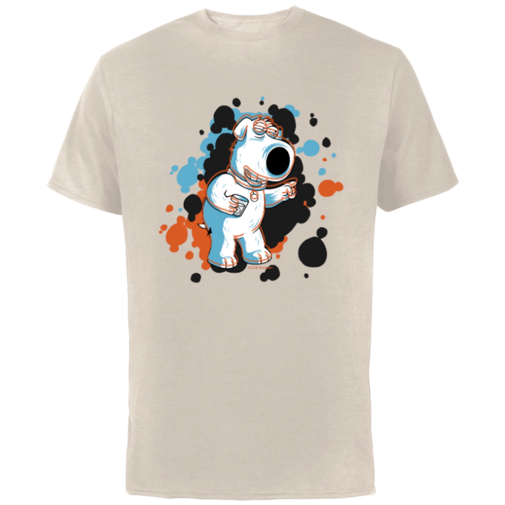 Family Guy Brian Social Butterfly - Short Sleeve Cotton T-Shirt for ...
